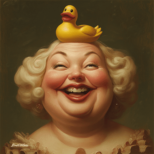 Jolly Big Lady with Rubberduck - Jolly Wrinkles