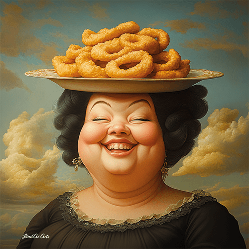 Jolly Big Lady with Calamaris - Jolly Wrinkles