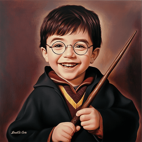 Little Harry Potter - Mini Canvasdoekjes 20 x 20 cm - Jolly Wrinkles