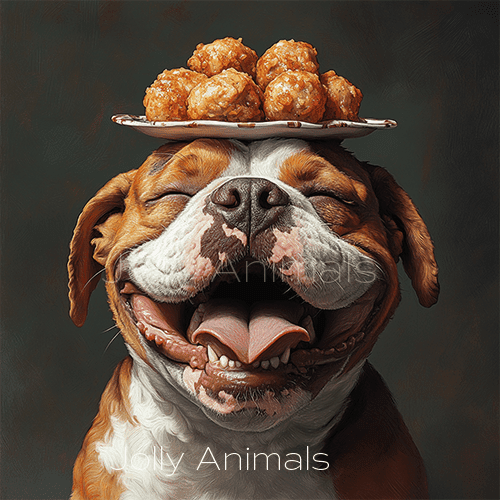 Jolly Animals Wenskaart - Meatballs - Jolly Wrinkles